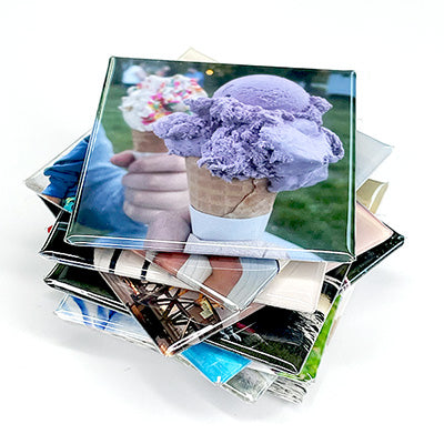 Custom Photo Magnets – Set of 9 Personalized 2"x2" Square Magnets
